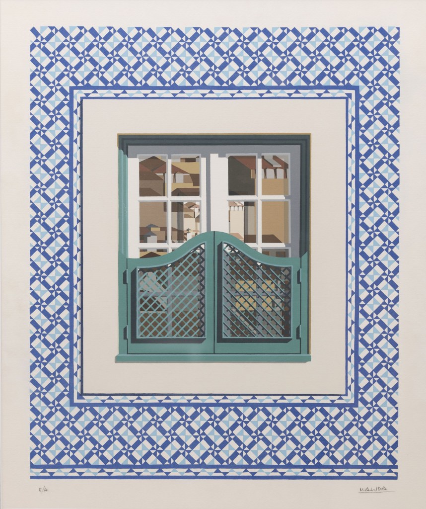 Leilão 98: 259. MALUDA (1934-1999) - 'Janela de Lisboa'
